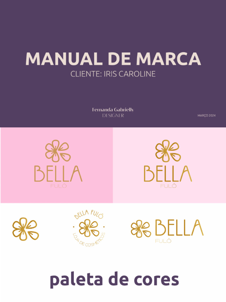 Manual de Marca Bella Make | PDF