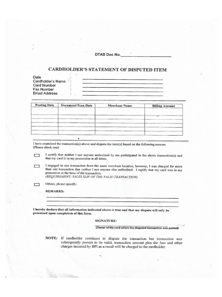 Disputed Statement | PDF