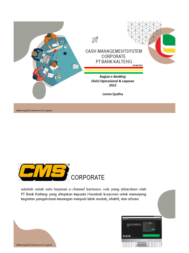 CMS Corporate PT Bank Kalteng 2022 Untuk Pemda | PDF