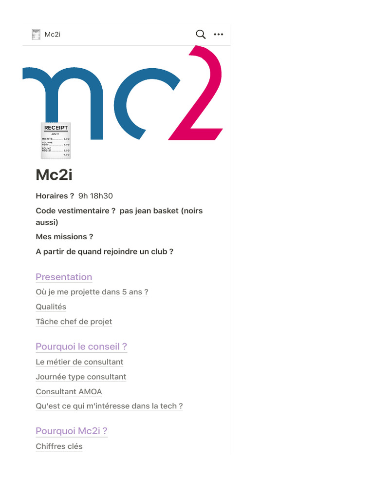 ? Mc2i | PDF