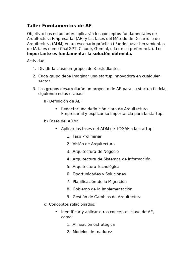 Taller Fundamentos De Ae Pdf