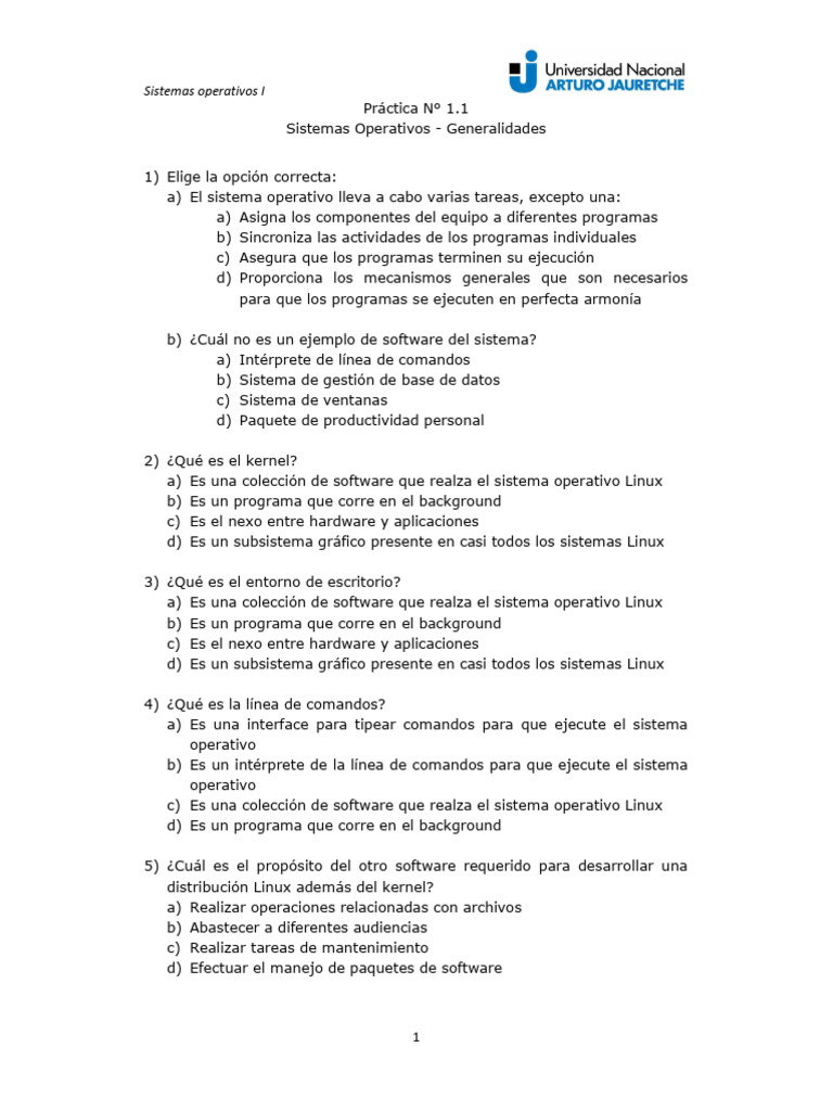 Práctica Nro 1.1 2022 | PDF