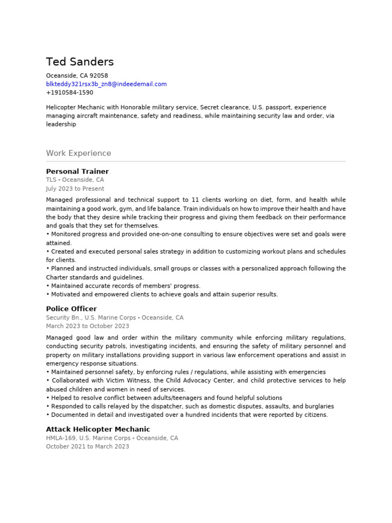 Resume Ted Sanders | PDF