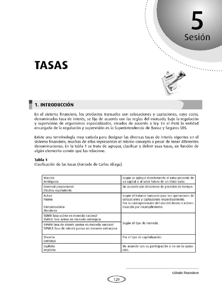 Tema 8 y 9 Tasas | PDF