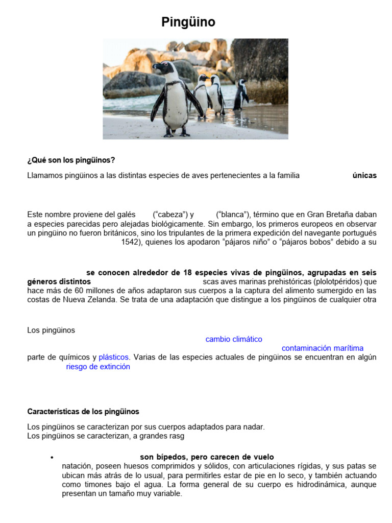 Pinguinos | PDF