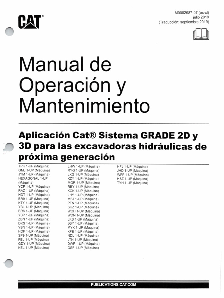 Manual Excavadora Parte 1 439 | PDF