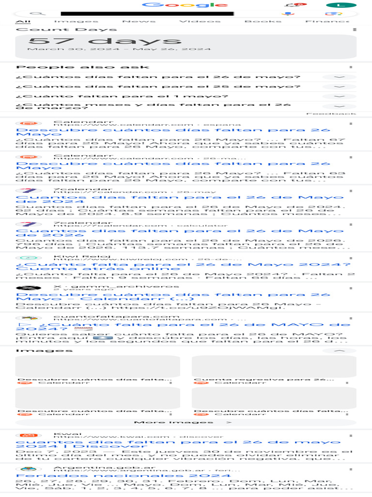 Cuantos Dias Faltan para El 26 de Mayo - Google Search | PDF