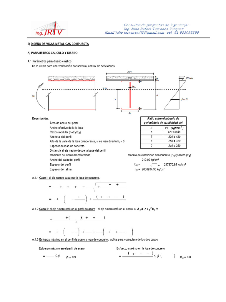 5-Diseño de Viga Compuesta | PDF