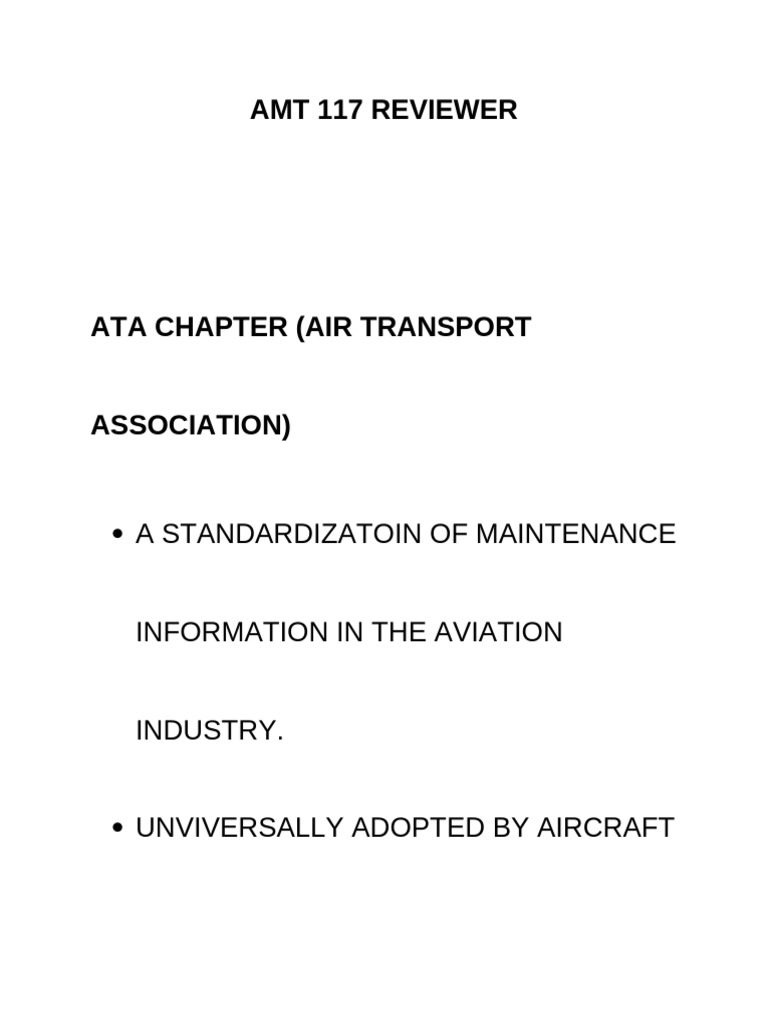 Amt 117 Reviewer | PDF