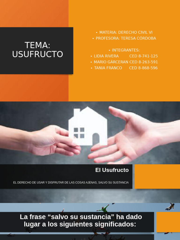 Usufructo | PDF