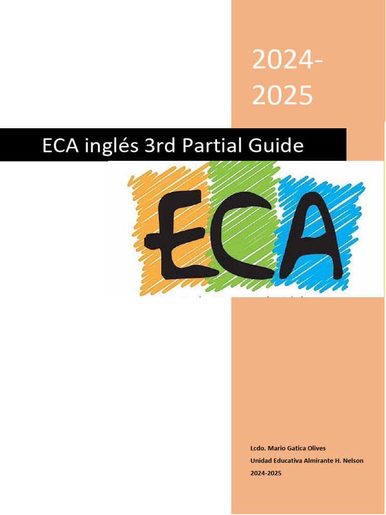 ECA Inglés. Guia 10mo 3er Parcial | PDF