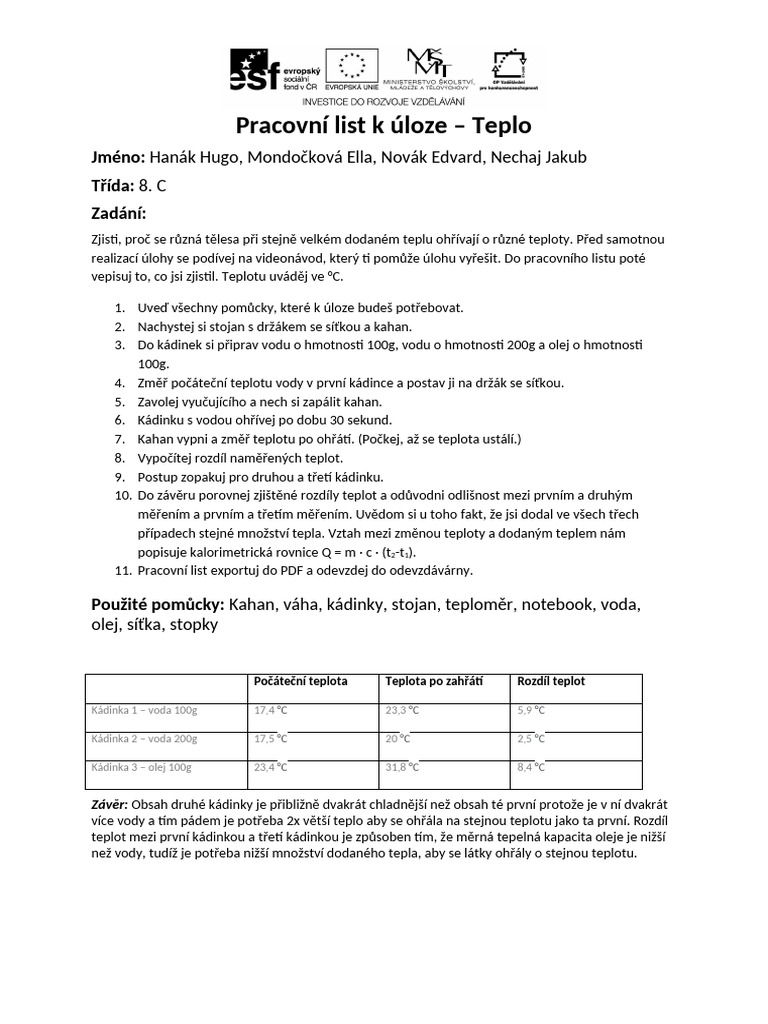 P 10 Teplo | PDF