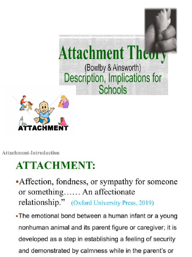 Attachment Theory and Its Implication in School | PDF