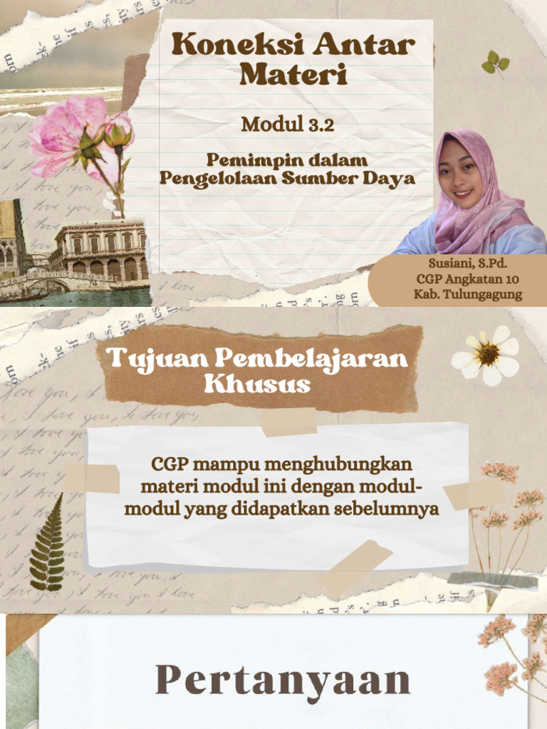 Koneksi Antar Materi Modul 3.2 (1) - Compressed | PDF
