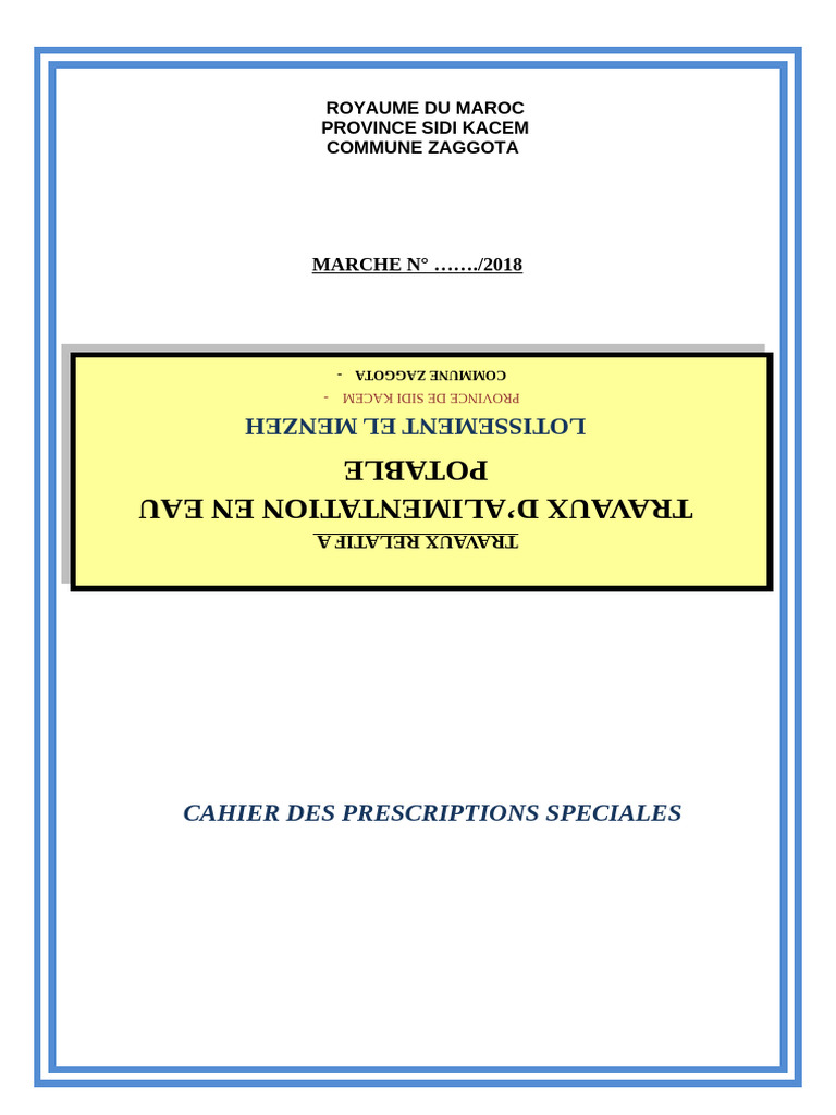 CPS Alimentation en Eau Potable | PDF