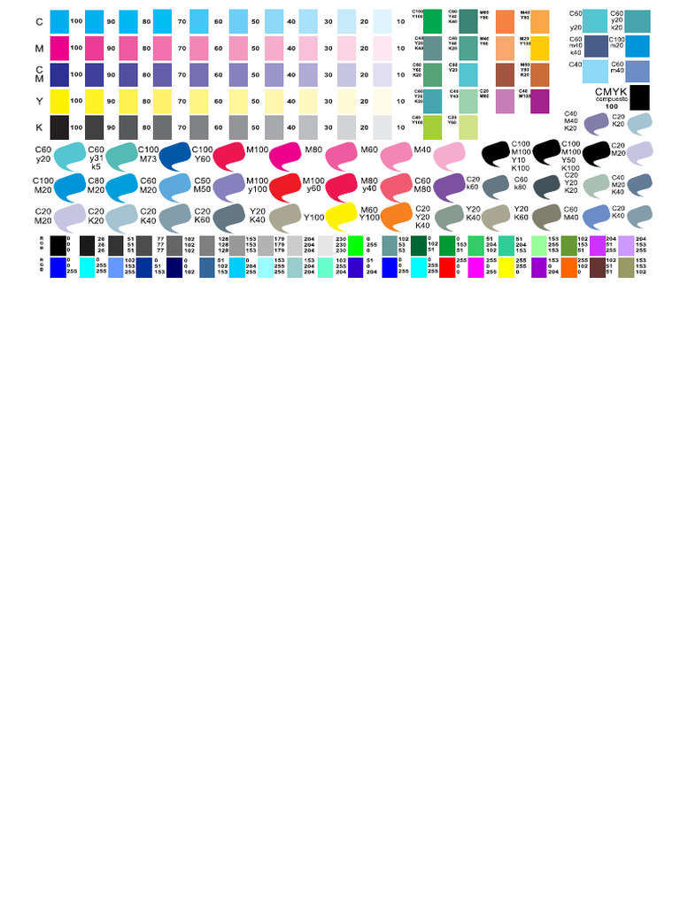 Muestras Colores Sublimacion | PDF