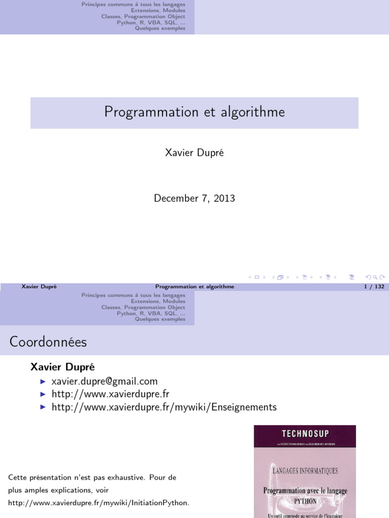 Programmation Et Algorithme (PDFDrive) | PDF