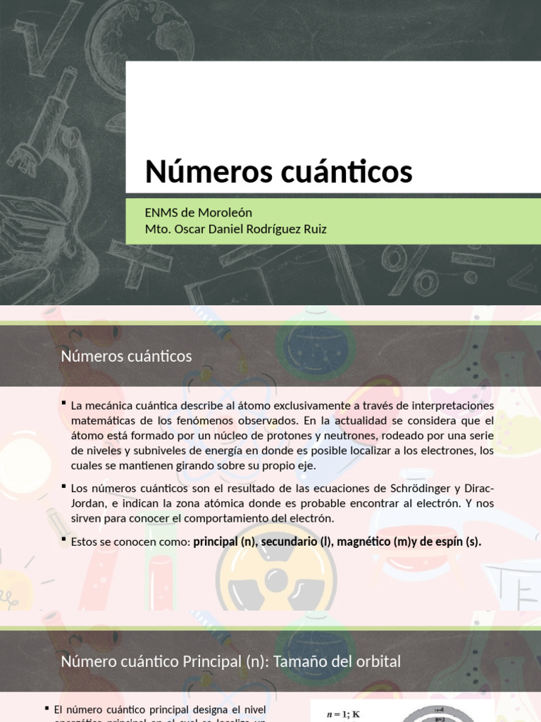 Números Cuánticos | PDF