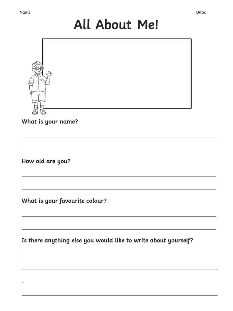 All About Me - Story Writing | PDF