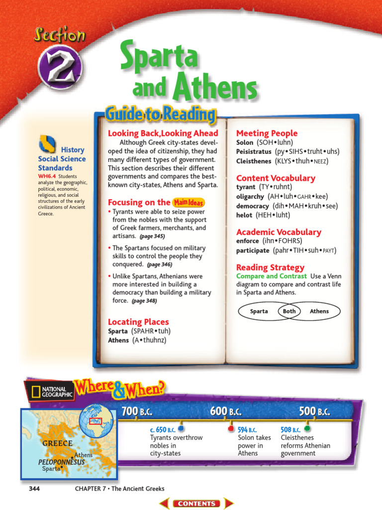 Sparta and Athens | PDF