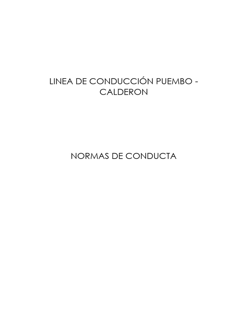 Normas De Conducta Asss Pdf