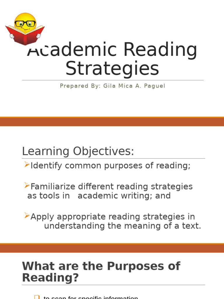 Academic Reading Strategies | PDF