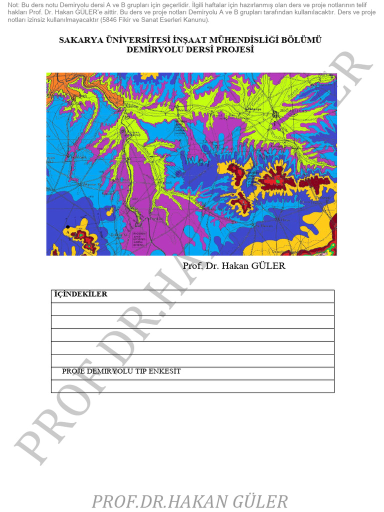 C. Demiryolu Ornek Proje 2020 2021 - Filigranlı | PDF