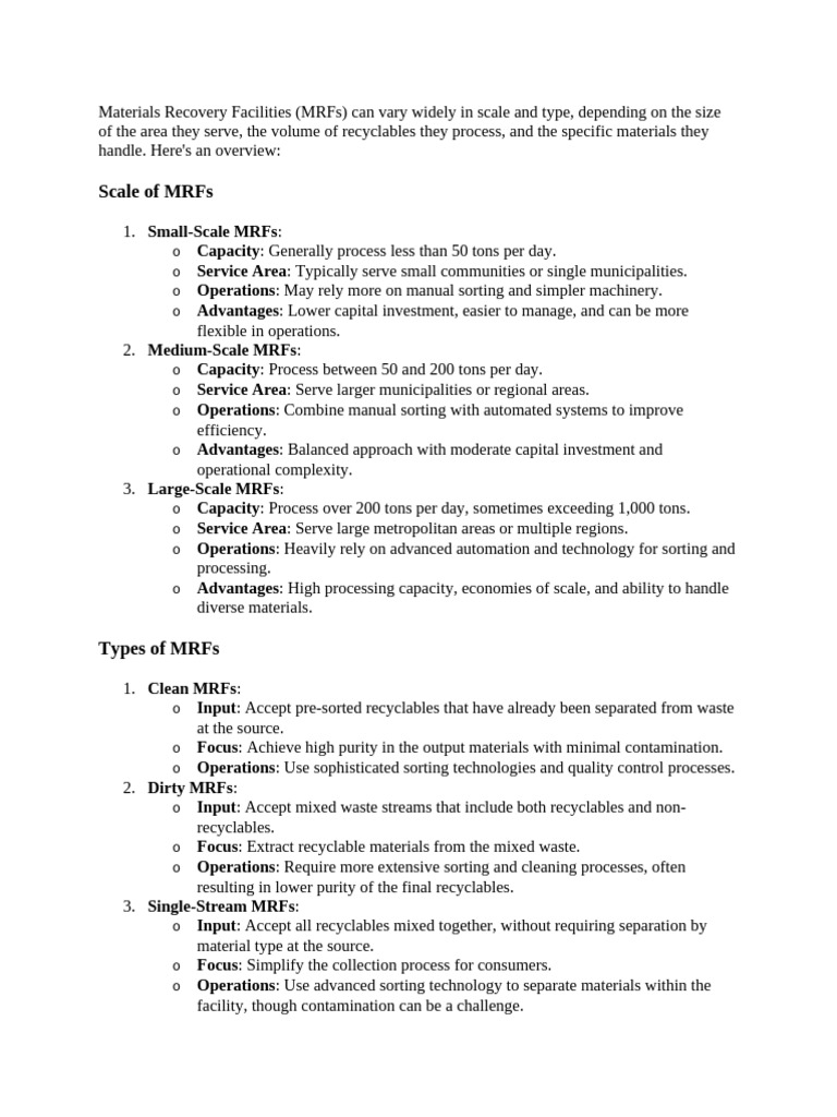 MRF Scale and Type | PDF