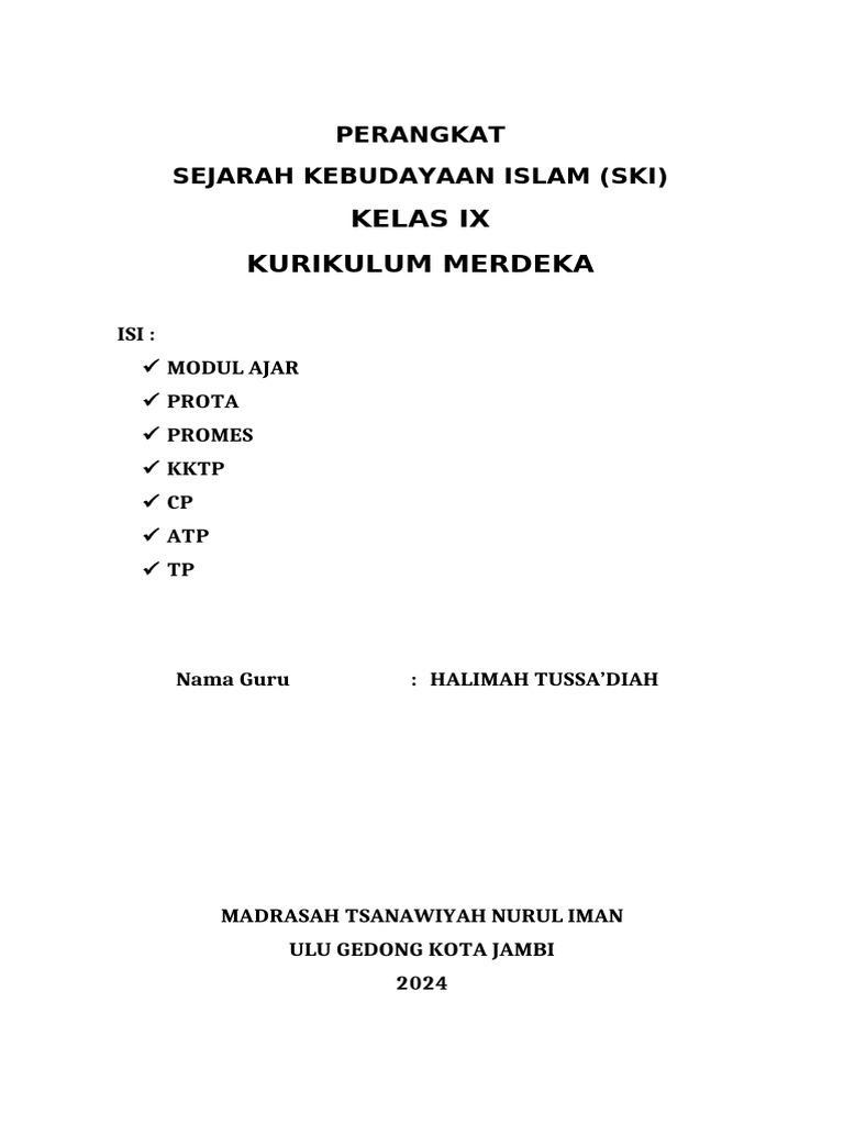 Cover Modul Ajar | PDF | Travel