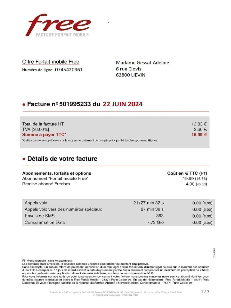 Facture Free-4 | PDF