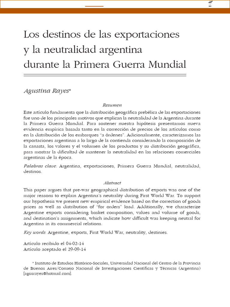 Los Destinos de Las Exportaciones | PDF