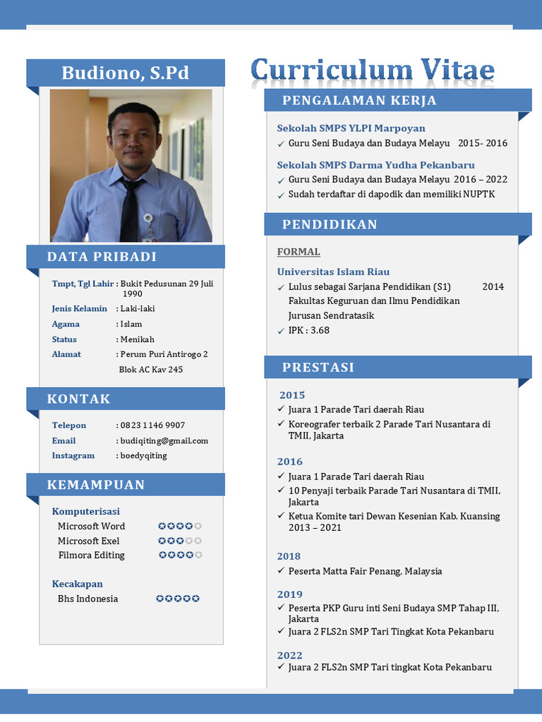 CV Budiono | PDF