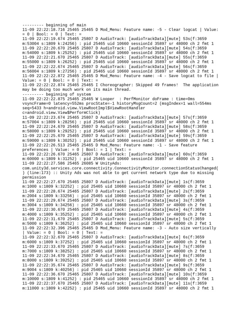 Mod Menu Log - Air - Com.littlebigsnake - Littlebigsnake | PDF