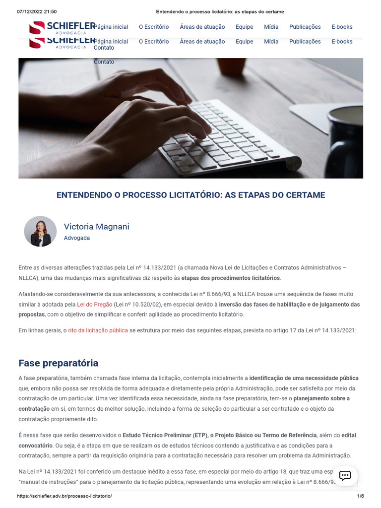 Modulo1 - 4 - ProcessoLicitatório - Entendendo o Processo Licitatório - As Etapas Do Certame ...