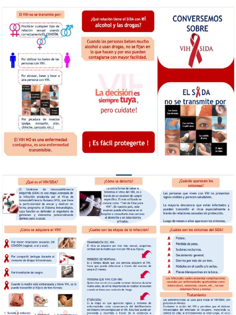 Triptico - Prevencion VIH - SIDA | PDF