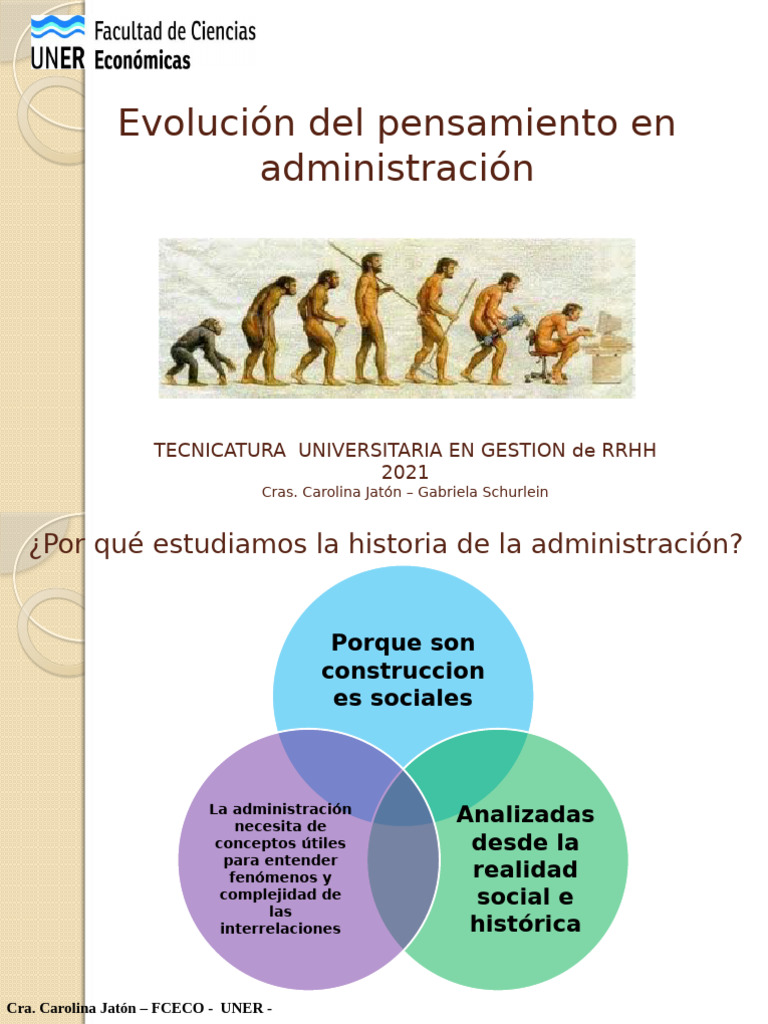 Unidad 1 - Escuelas de Administracion - 2021 | PDF