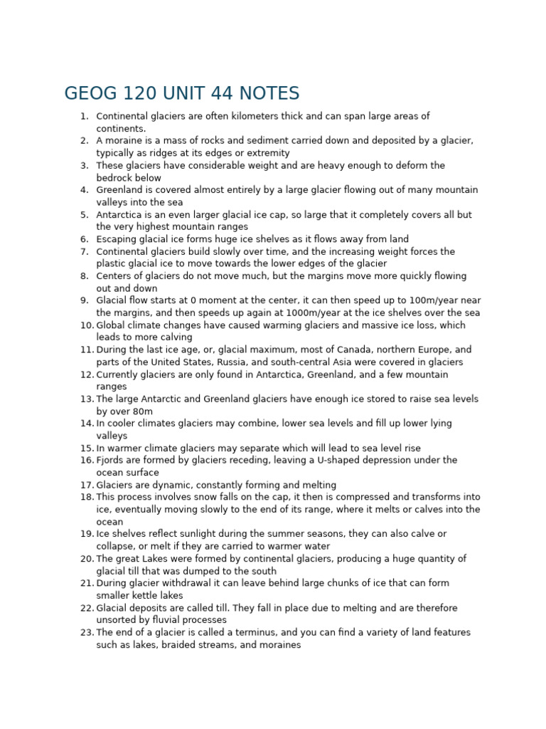 Unit 44 Notes | PDF