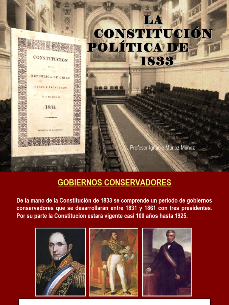 CONSTITUCIÓN DE 1833 | PDF