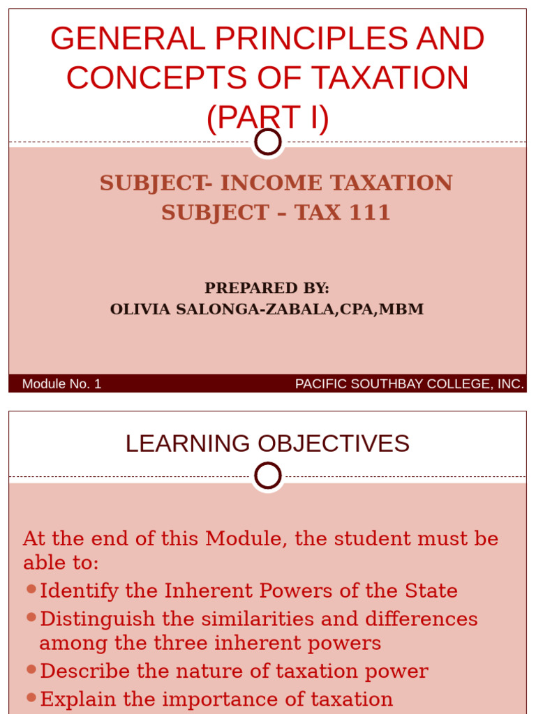 Module 1-Gen. Principles and Concepts Part I | PDF