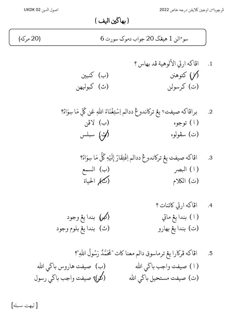 Ukdk Usuluddin | PDF