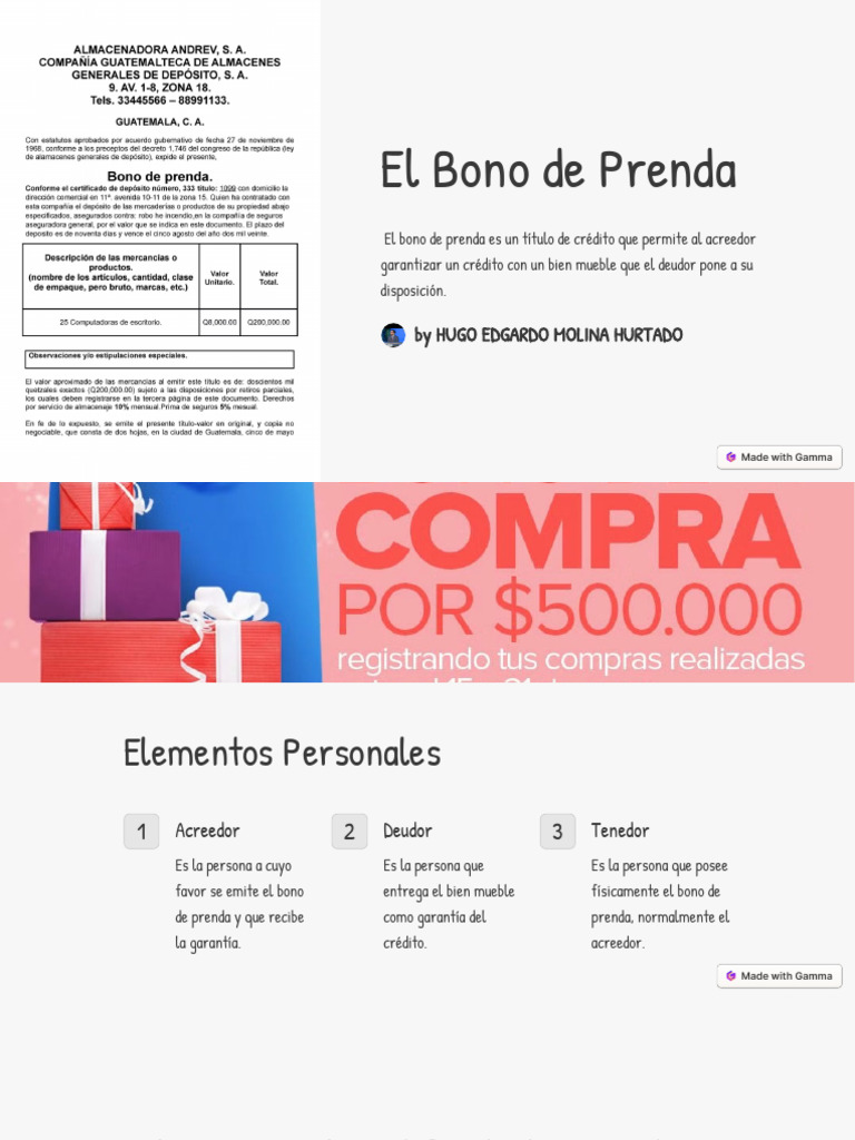 El Bono de Prenda | PDF