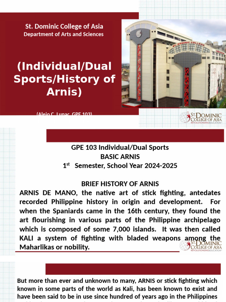 History and Revival of Arnis in the Philippines | PDF | Philippines ...
