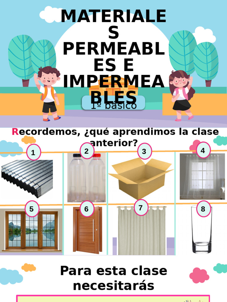 1º Materiales Permeables e Impermeables | PDF