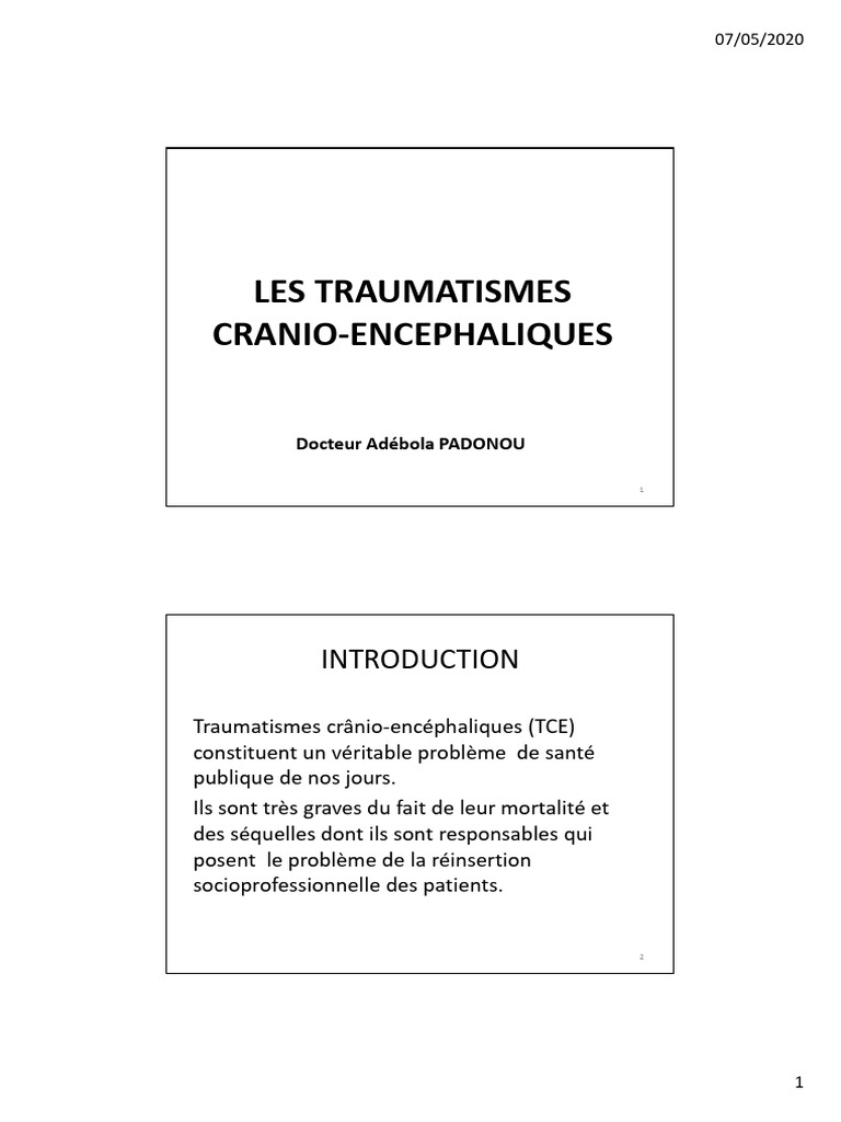 06 Traumatismes Cranio Encephaliques | PDF