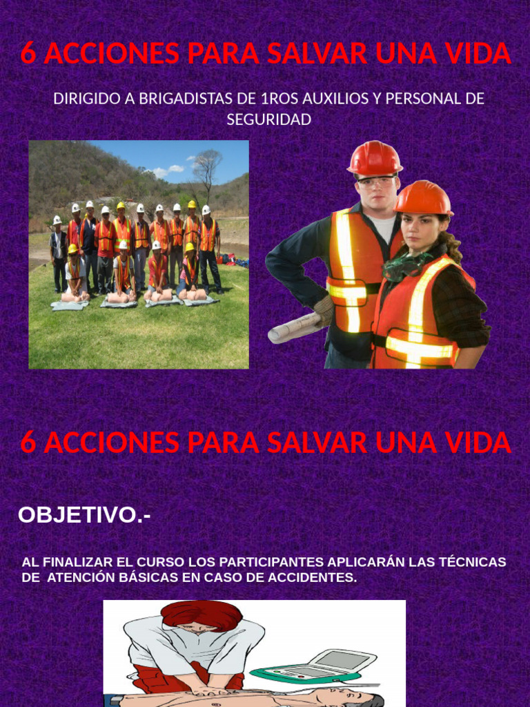 6 Acciones para Salvar Una Vida | PDF