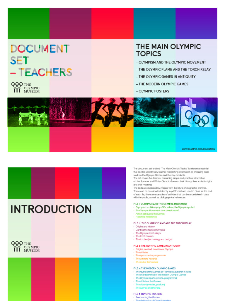 Information Kit On The Olympic Games en | PDF