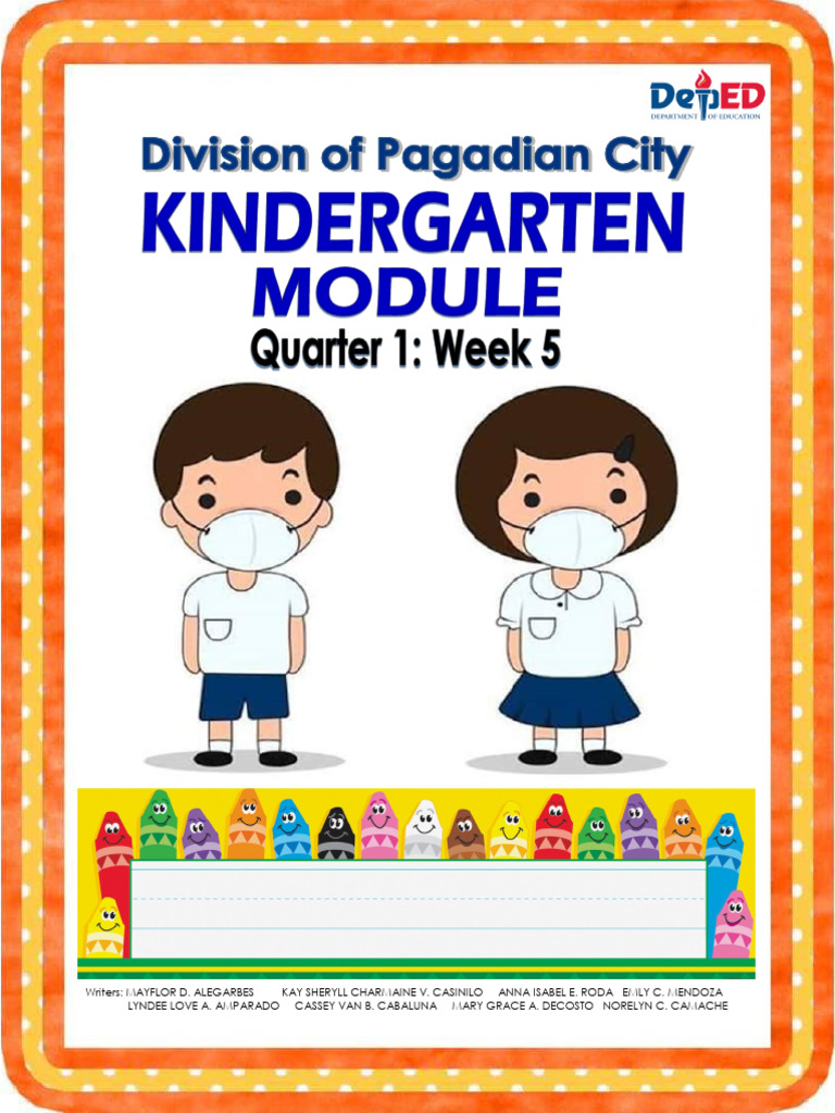 QUARTER 1 WEEK 5 KINDER MODULE | PDF
