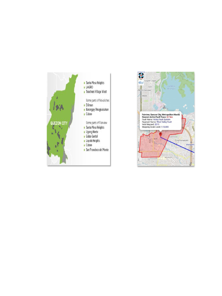 I. Community Risk Map 1. Flood Risk Map 2. Fault Line Risk Map | PDF
