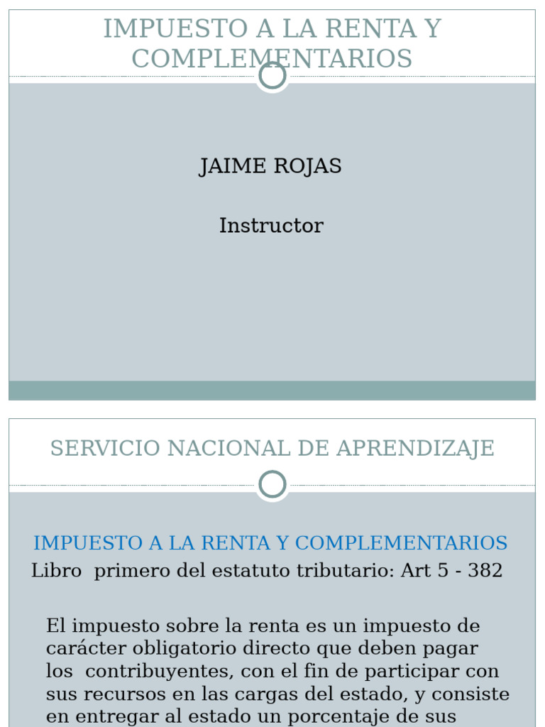 Impuesto A La Renta Año Gravable 2023 | PDF