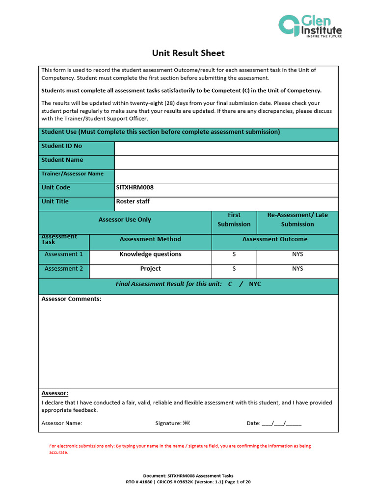 SITXHRM008 Assessment V1.1 | PDF